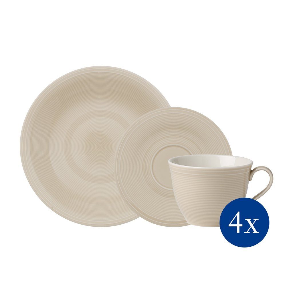 Like By Villeroy And Boch Kaffeeservice Color Loop Sand Kaffee Set