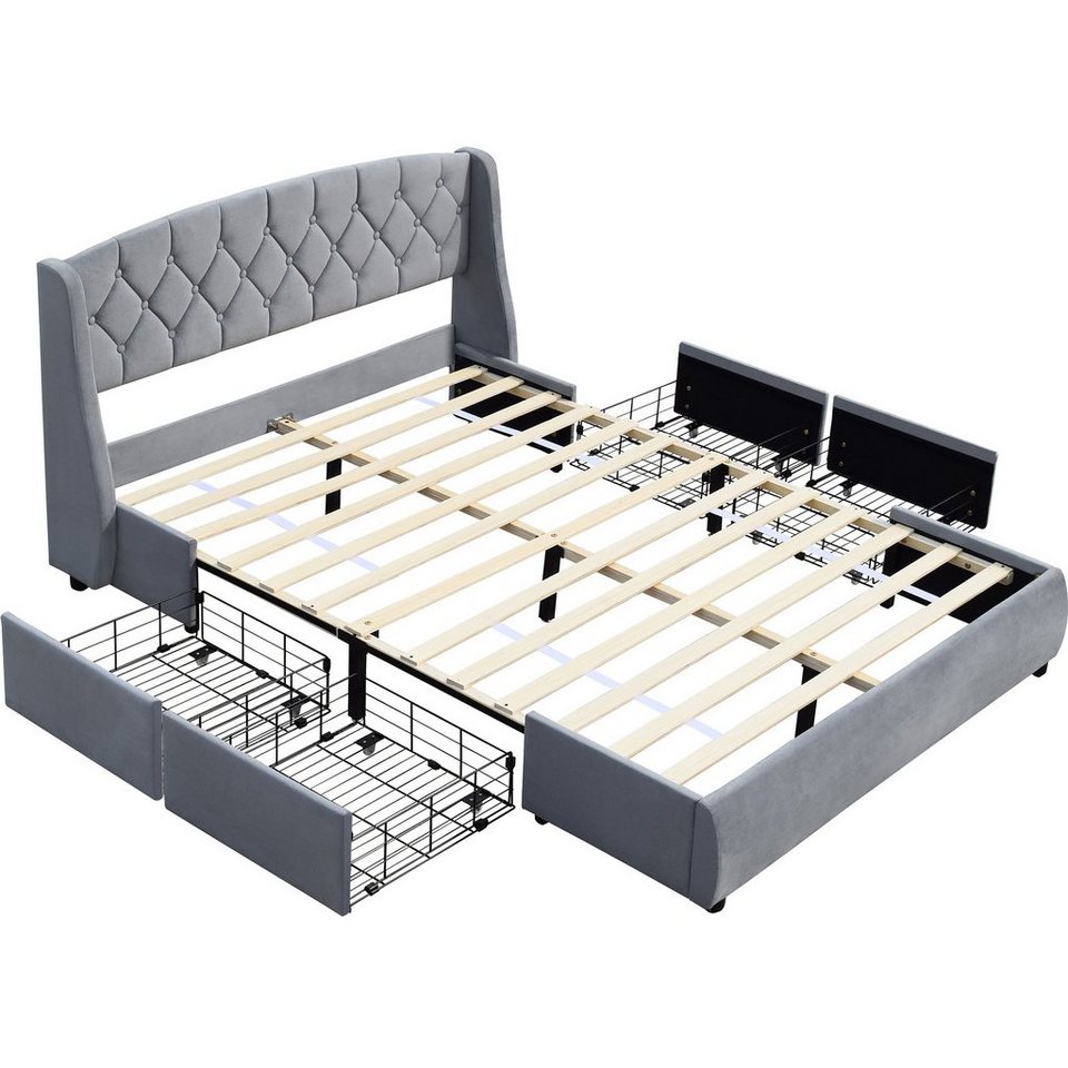 Gotagee Polsterbett Polsterbett Doppelbett Bett Mit Stauraum
