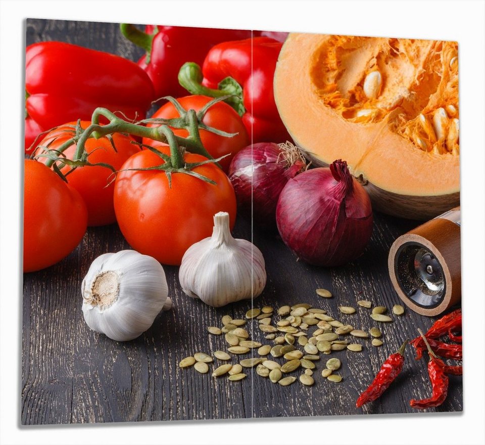 Wallario Herd Abdeckplatte Kürbissuppe Zutaten Mit Tomaten Knoblauch