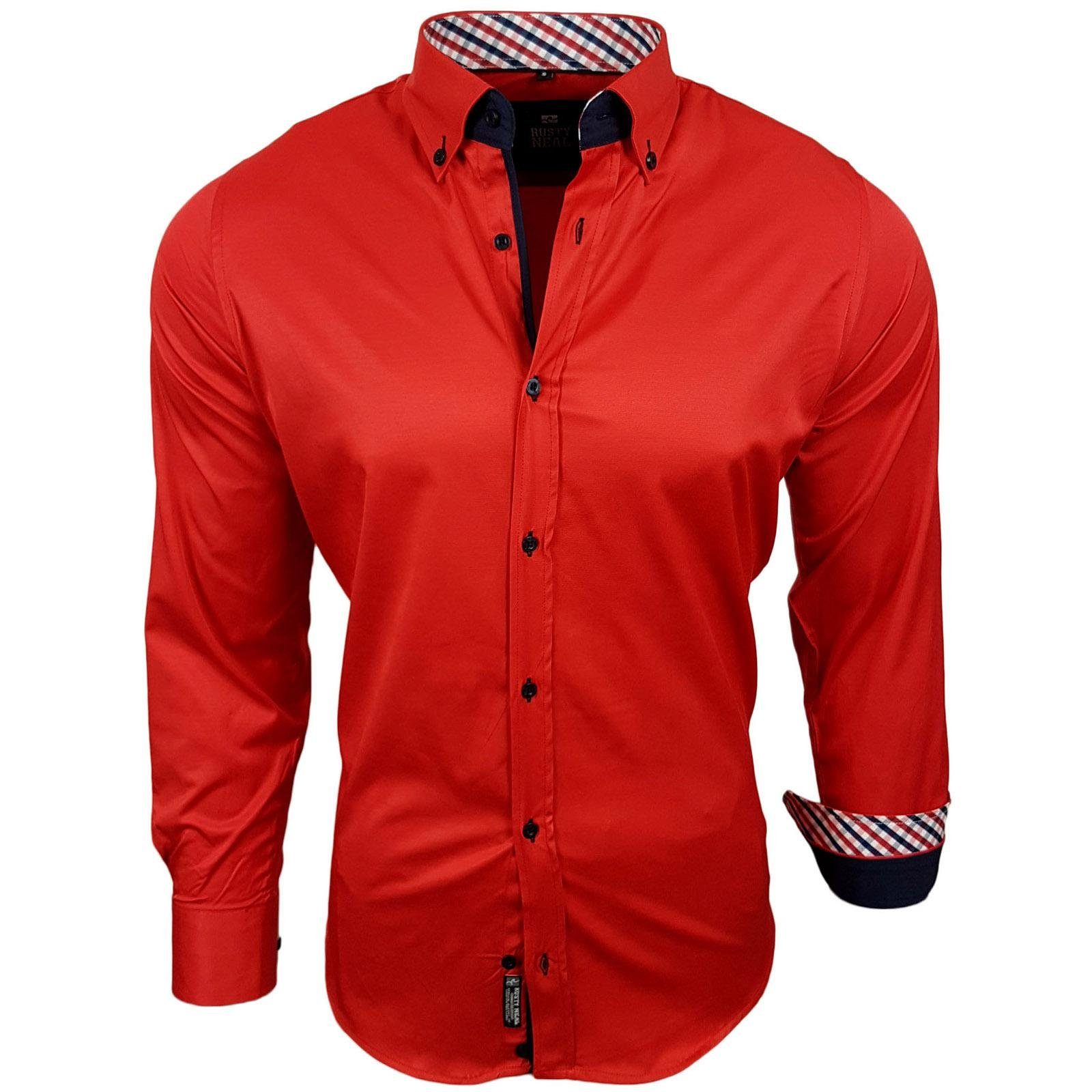 Rusty Neal Langarmhemd Mit Klassischem Button Down Kragen Online Kaufen