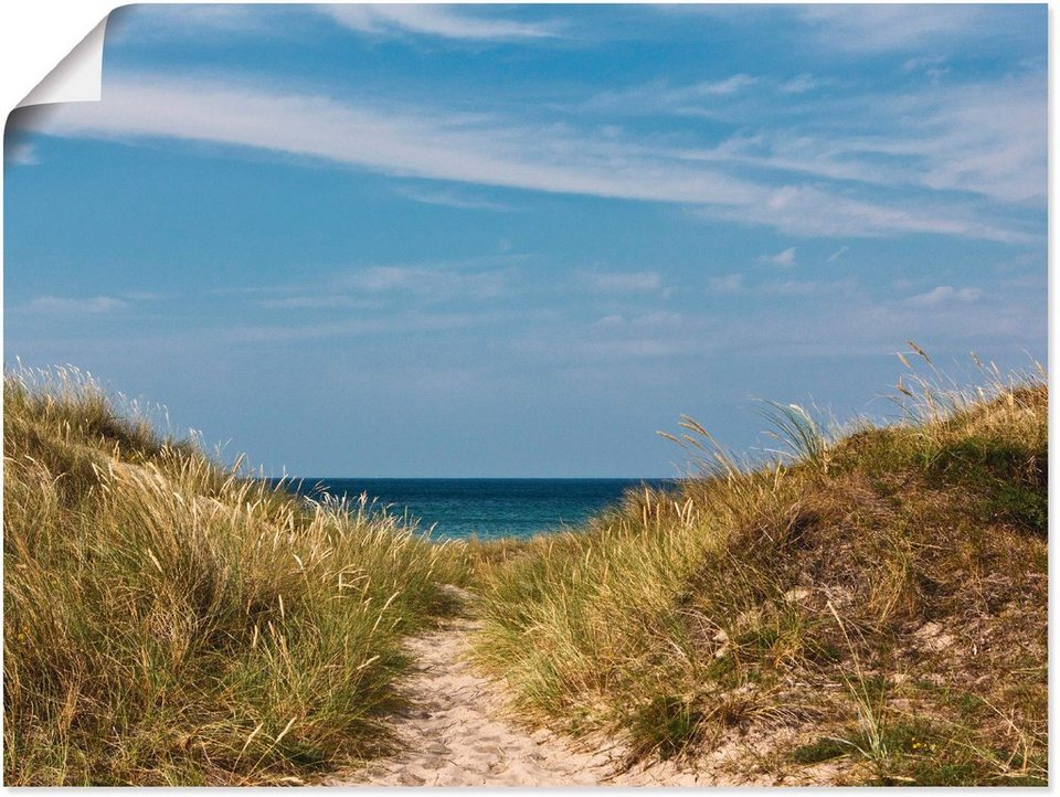 Artland Wandbild Strandzugang An Der Ostsee Dänemark Strand 1