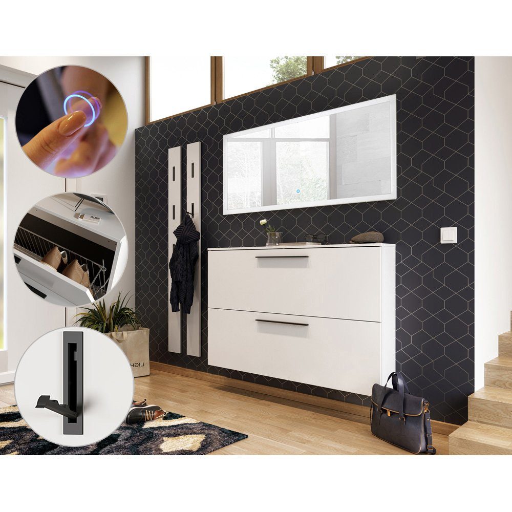 Lomadox Garderoben Set Utrera 01 Spar Set 4 St Garderobenmöbel