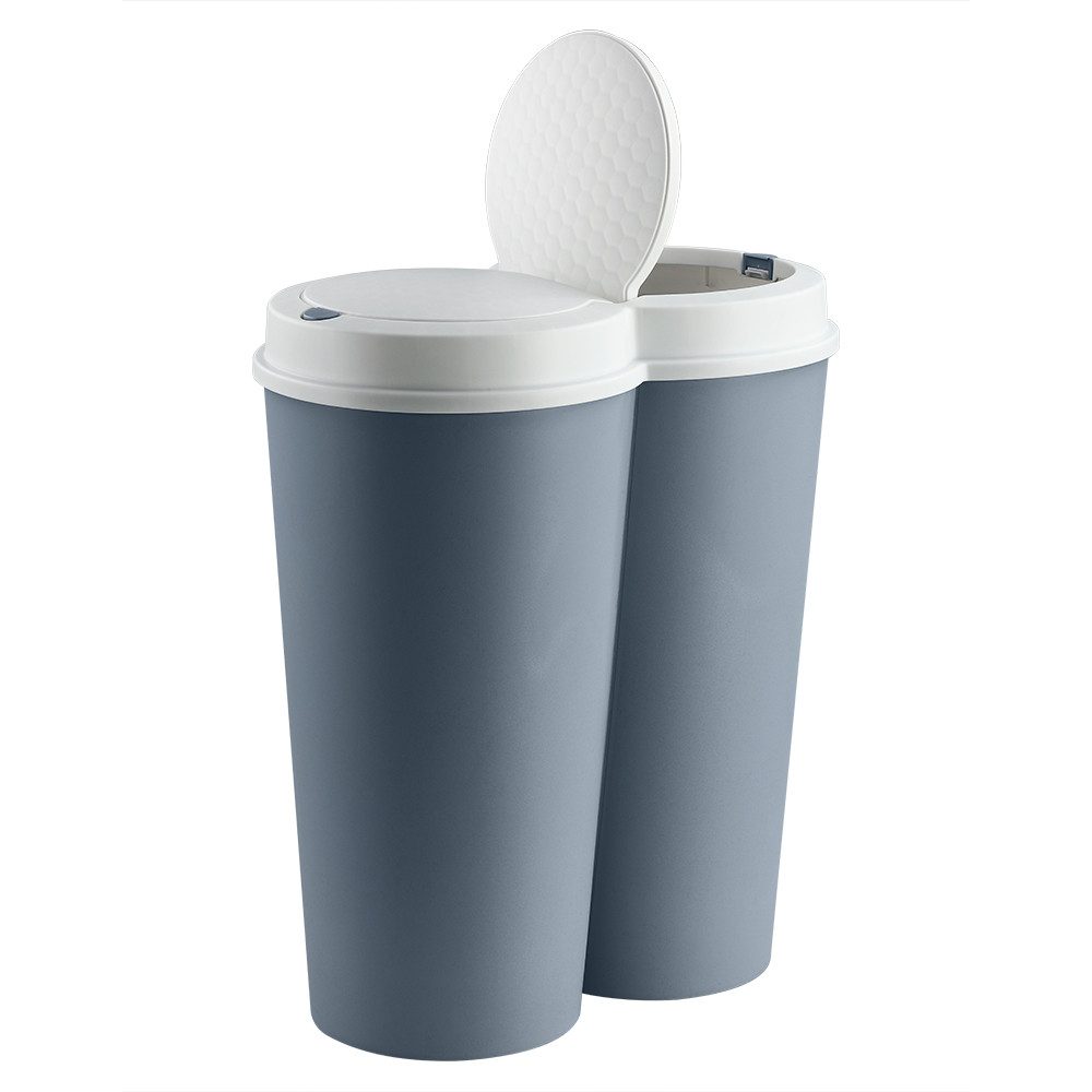 Deuba Mülleimer Duo Bin« 50 L 2fach Trennsystem 2x25 L Küche