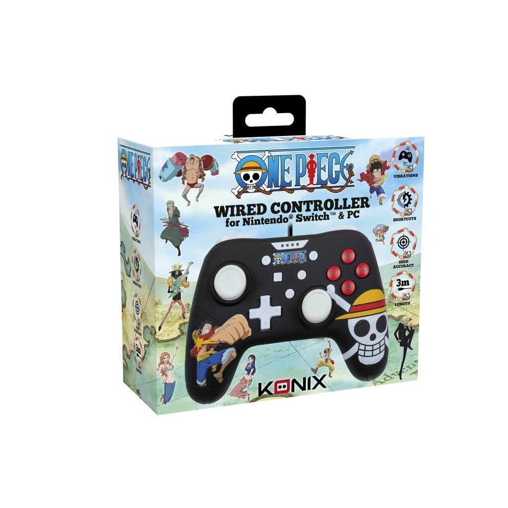 KONIX One Piece Switch Controller Switch-Controller, Gamepad Nintendo Switch