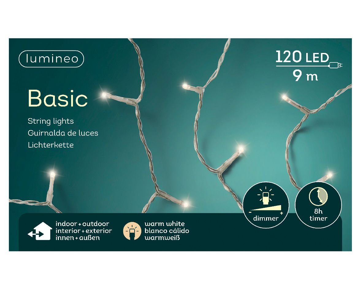 Lumineo Led Lichterkette Lumineo Lichterkette Basic 120 Led 9 M Warm