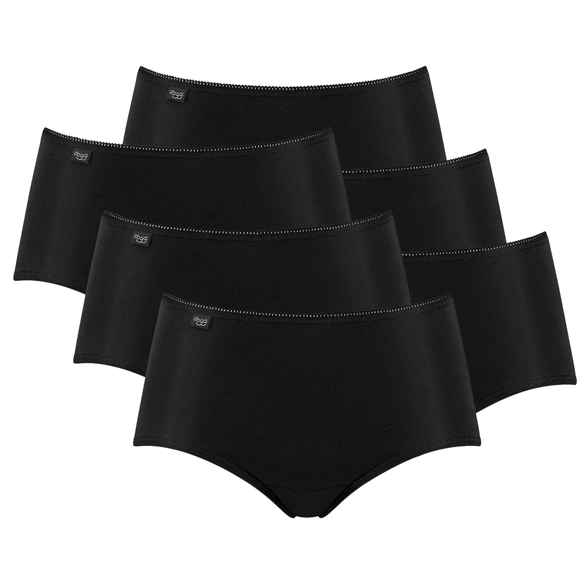sloggi Slip Damen Slip 6er Pack Polyamid - (Packung, 6er Pack), Atmungsaktive, weiche Mikrofaser