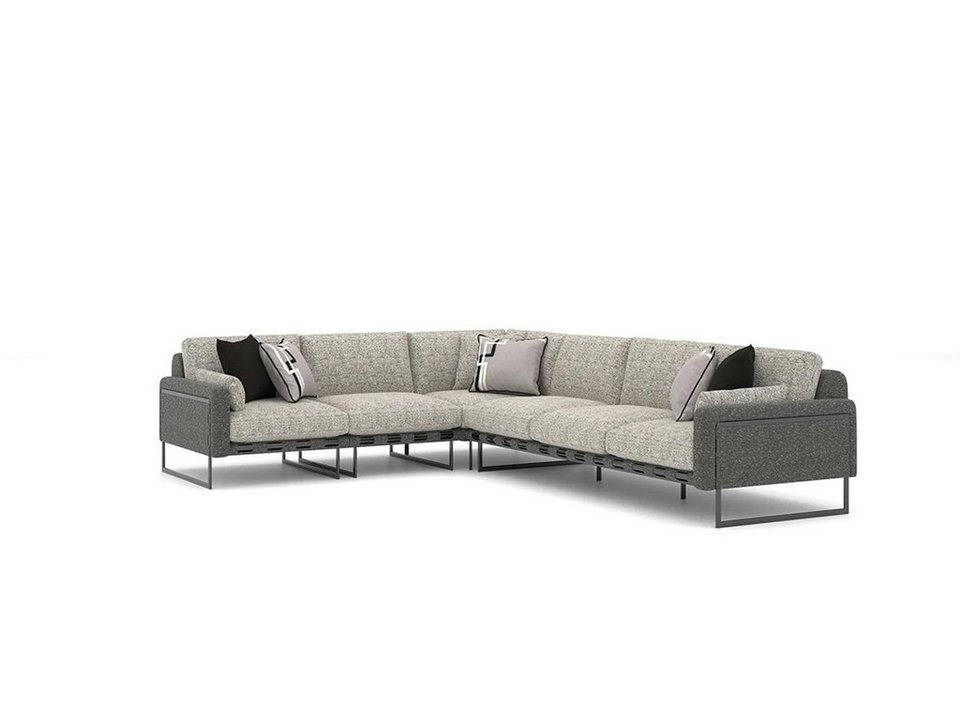 Jvmoebel Ecksofa Design Ecksofa Modern Wohnzimmer Textil Polster Sofa