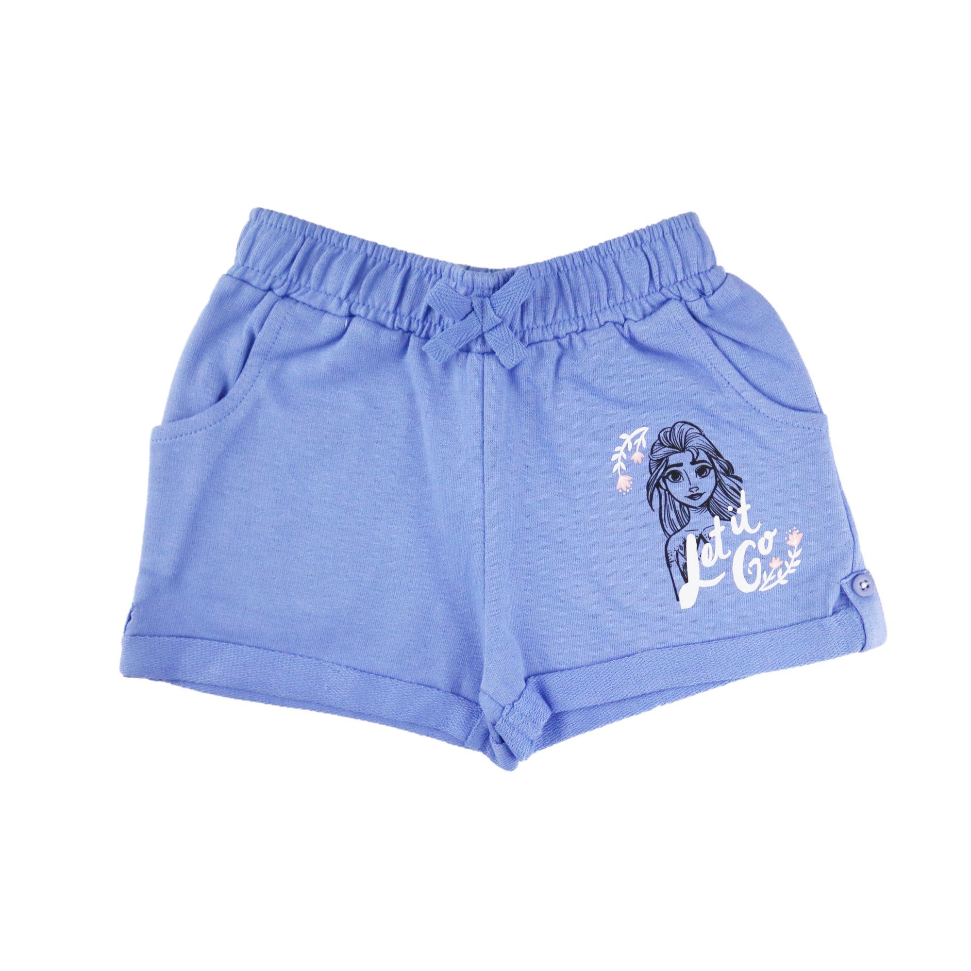 Disney Frozen Shorts Die Eiskönigin Elsa Kinder Mädchen Shorts Gr. 92 ...