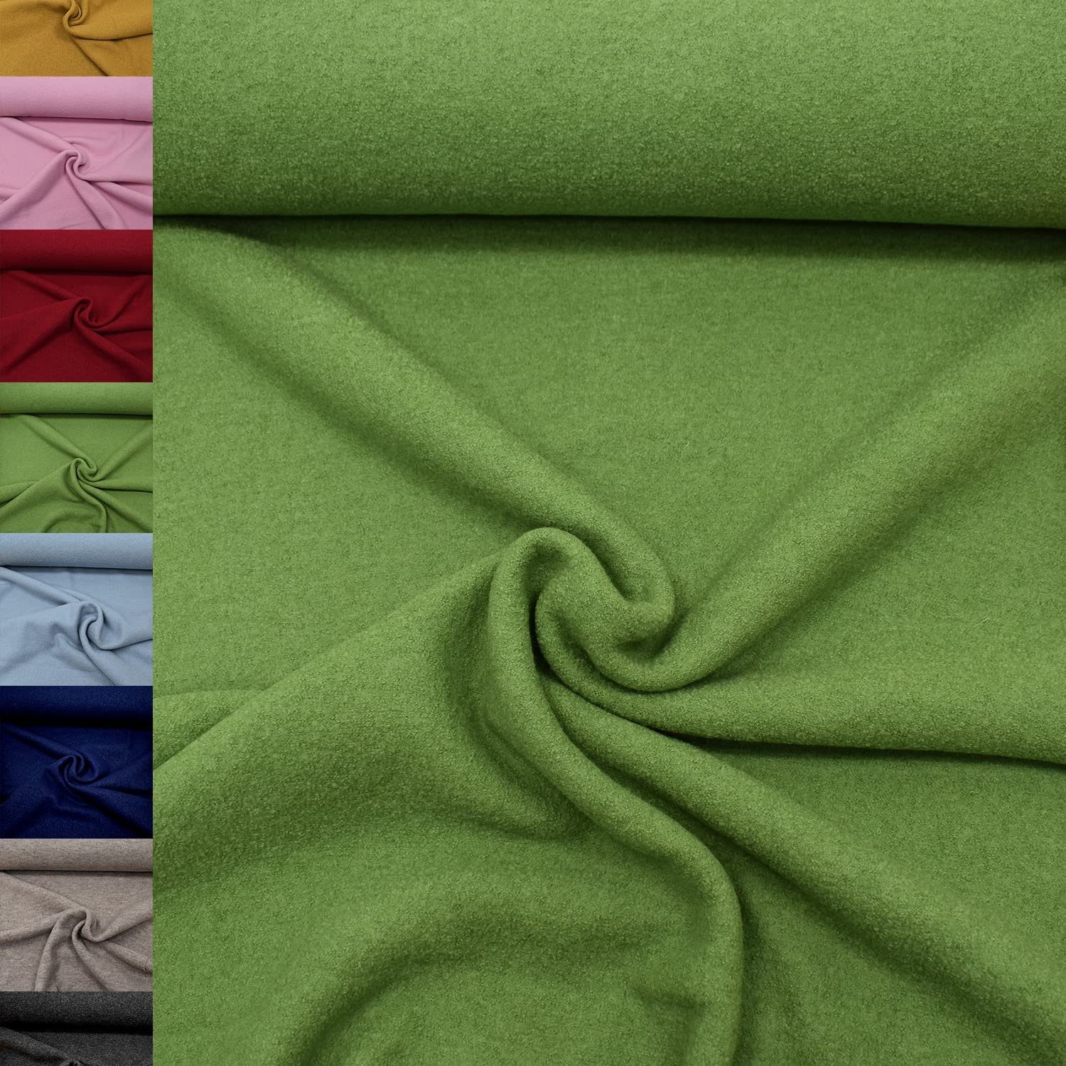 MAGAM-Stoffe Stoff "Walkloden", Wollstoff 100% reine Schurwolle ...