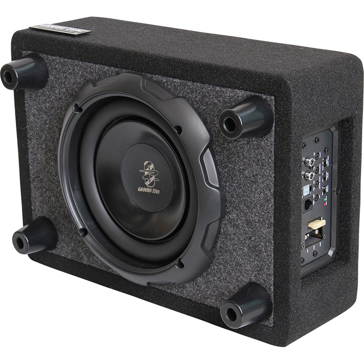 Ground Zero GZCS 20SUB-ACT, Kompakter 20 cm Aktiv-Gehäusesubwoofer Auto ...