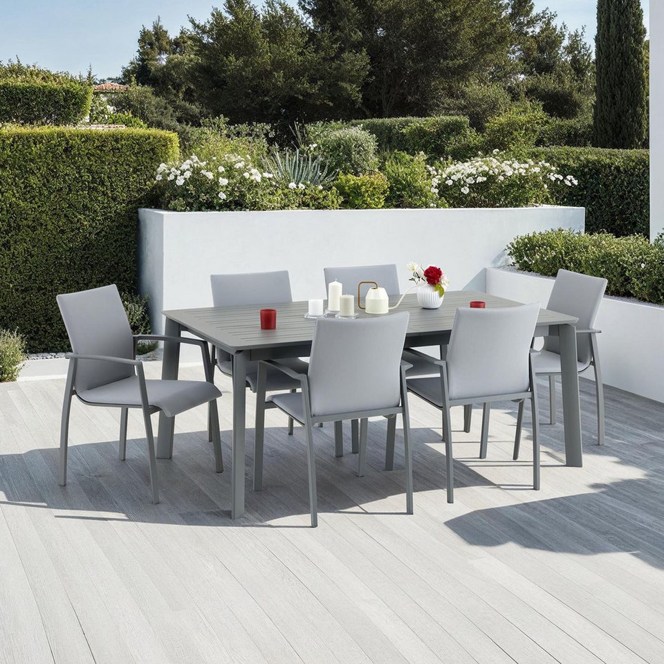 Idimex Garten Essgruppe Verano Gartenmöbel Set Mit Ausziehbarem Tisch