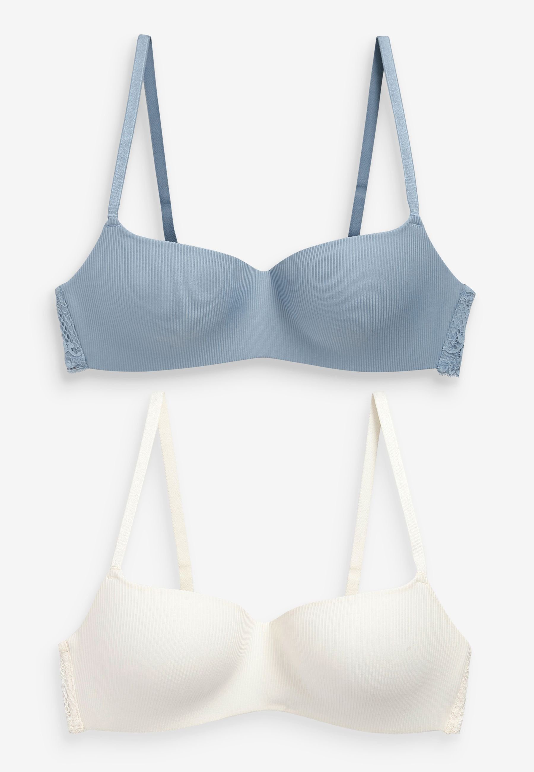Next Set Bügelloser Bh 2 X Wattierte Bügellose Spitzen Bhs Mit