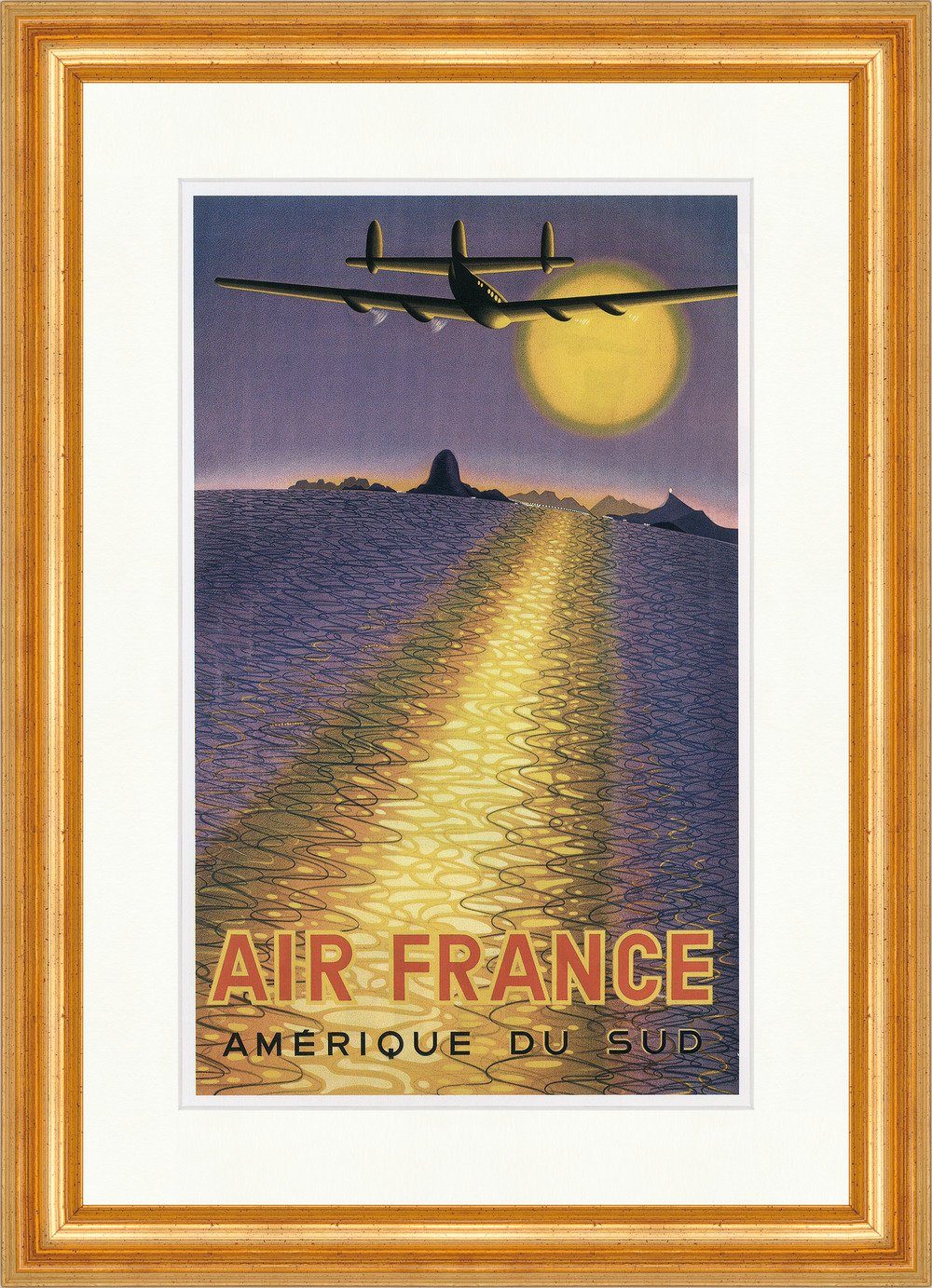 Kunstdruck Air France Amerique du Sud Victor Vasarely Luftfahrt ...