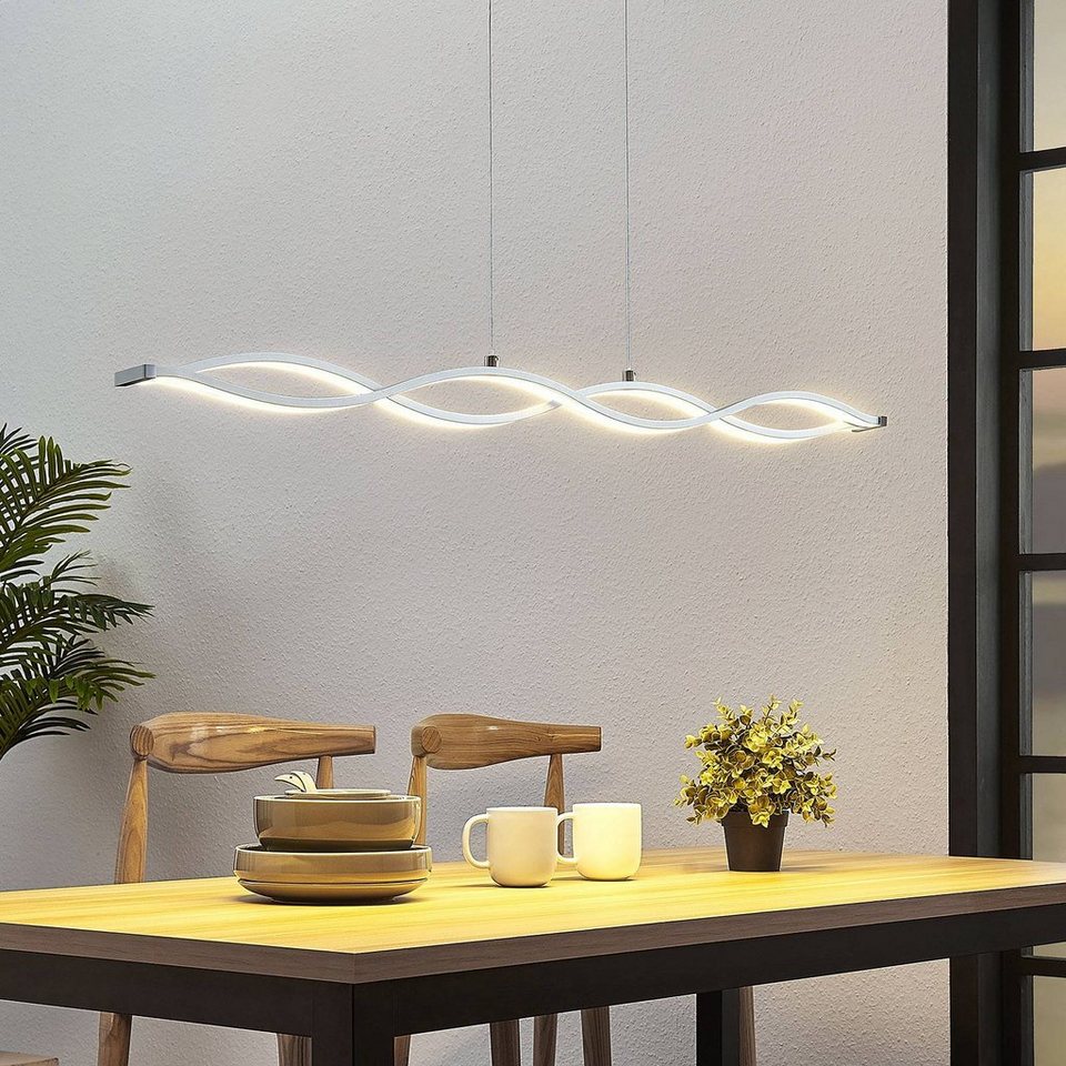 Lucande Led Hängeleuchte Roan Dimmbar Led Leuchtmittel Fest Verbaut