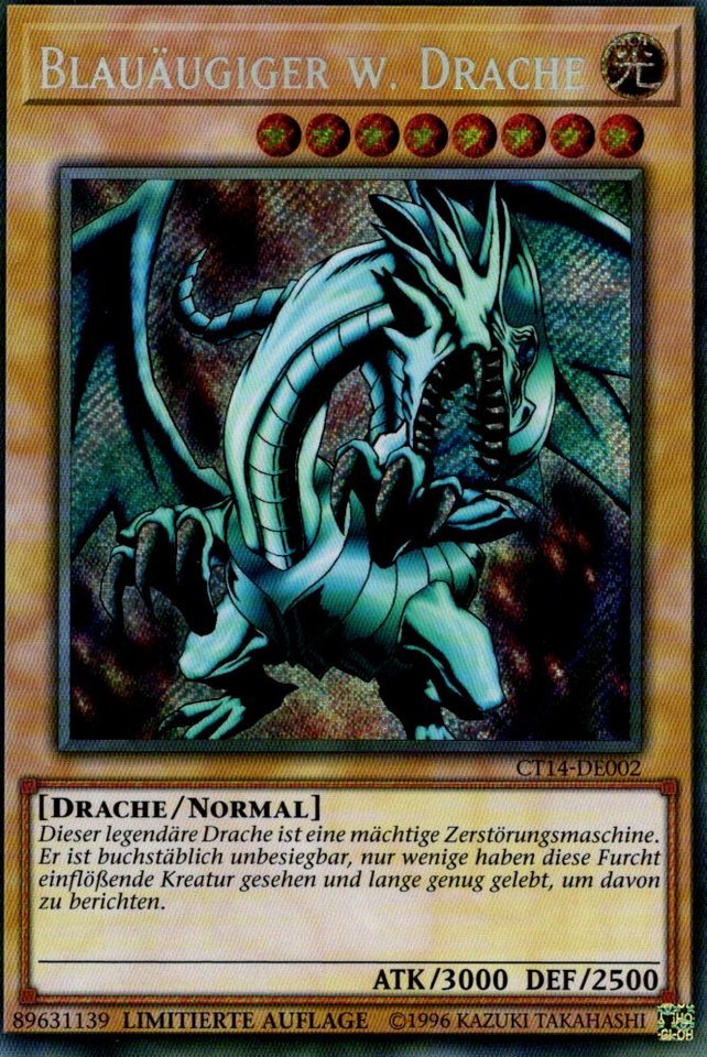 Recollectibles Sammelkarte Yugioh Karte Blauäugiger W Drache Deutsch