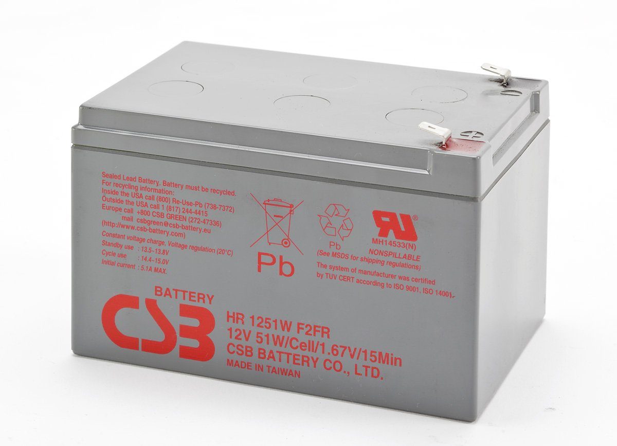 CSB CSB Hochstrom Bleiakku HR1251W 12V 51W - 12Ah Bleiakkus (12V V)