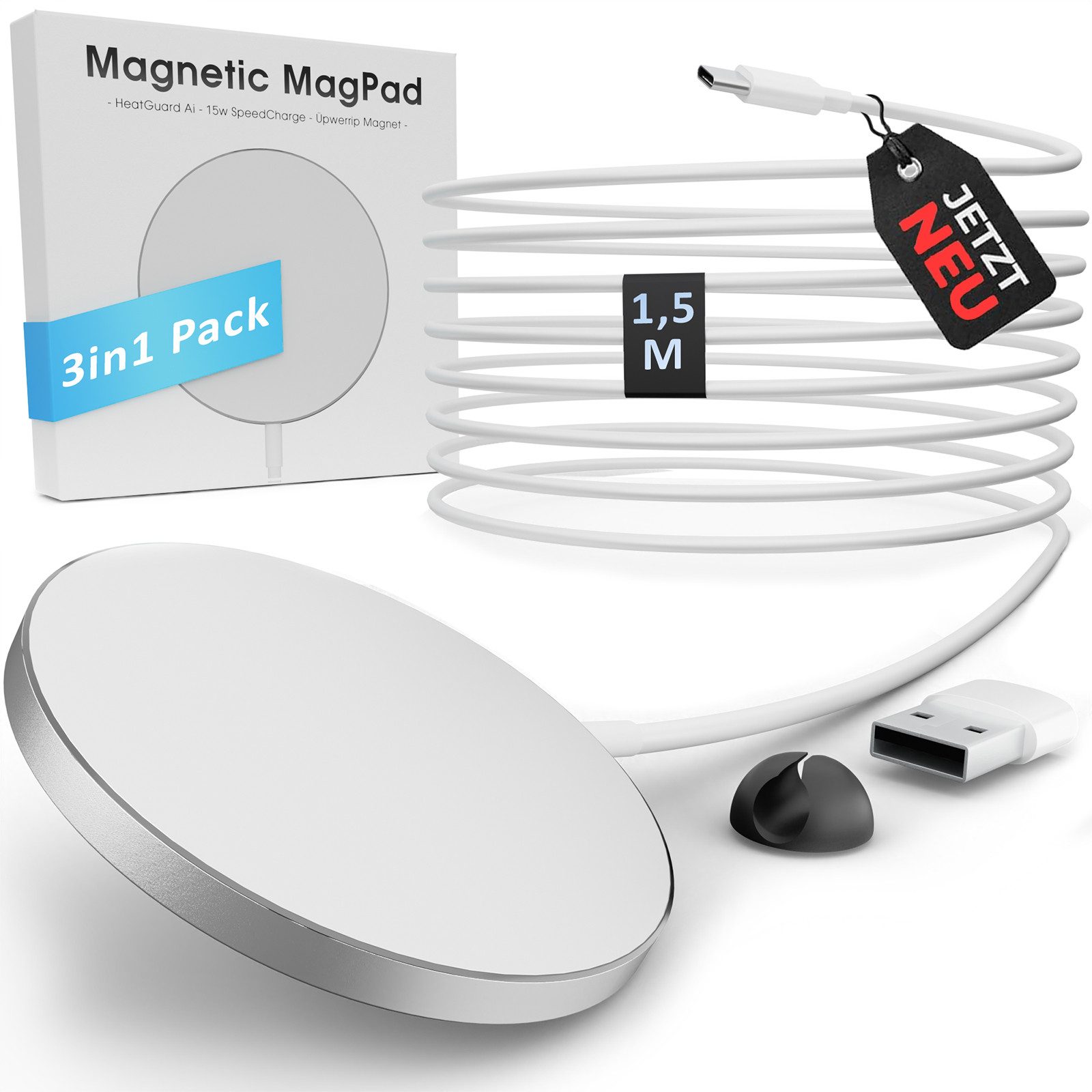 Greenhec Magsafe Ladegerät Für Apple Iphone 15 16 Pro Max Ladepad Power
