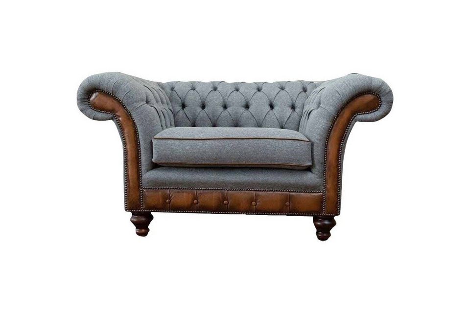 Xlmoebel Sessel Loungesessel Design Entspannung Textil Luxus Grau