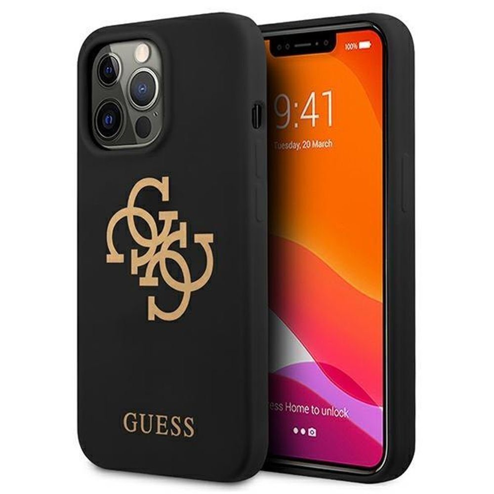 Guess Handyhülle Guess GUHCP13LLS4GGBK iPhone 13 Pro / 13 6.1 schwa