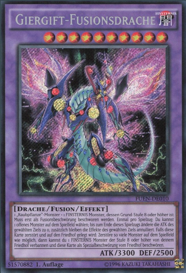 Recollectibles Sammelkarte Yugioh Karte Giert Fusionsdrache Deutsch