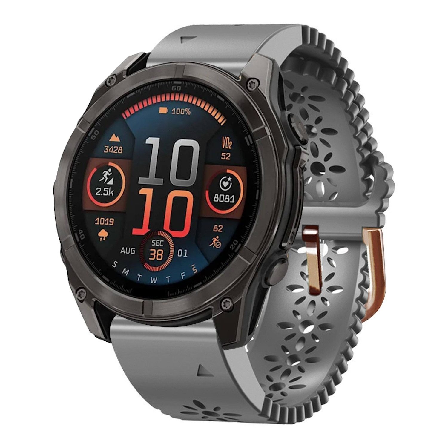 Wigento Smartwatch Armband Für Garmin Fenix 8 Amoled 43mm
