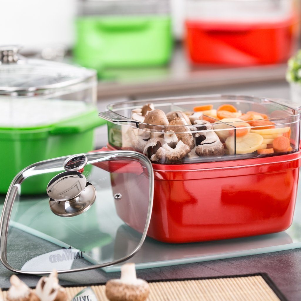 Genius Dampfgartopf Genius - Ceravital Brat- & Dampfgarsystem Ø20 cm ...