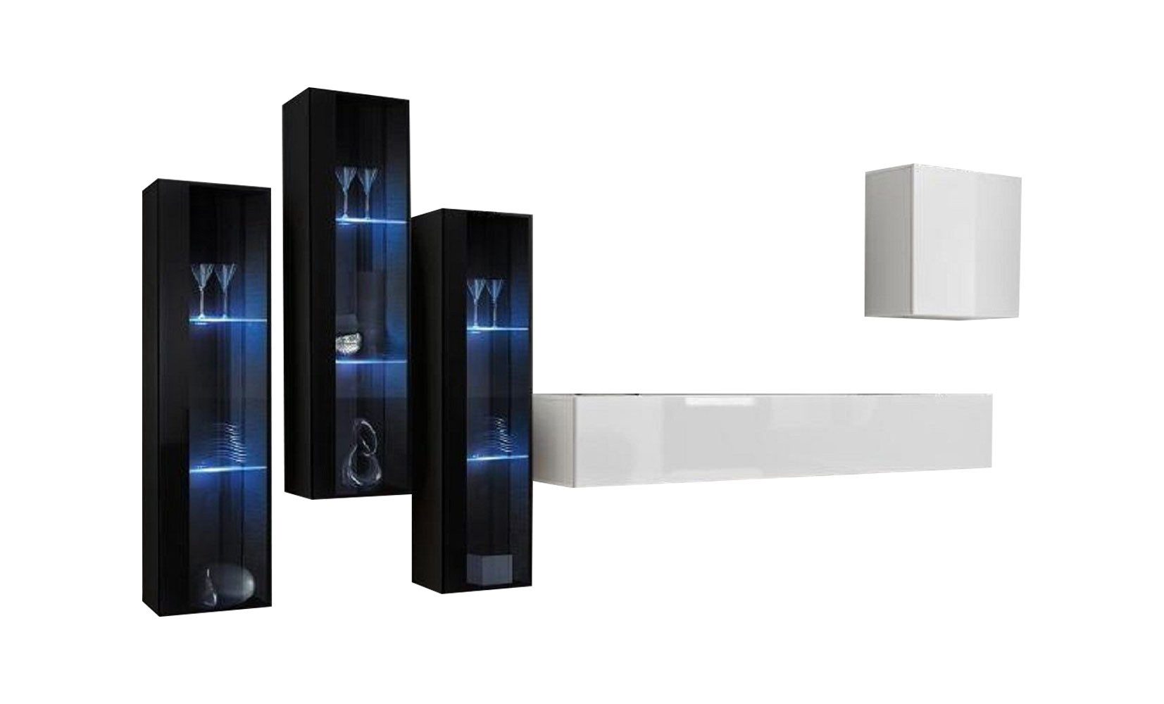 Jvmoebel Wohnzimmer Set Neu Wohnzimmer Wohnwand Hochglanz Holzmöbel