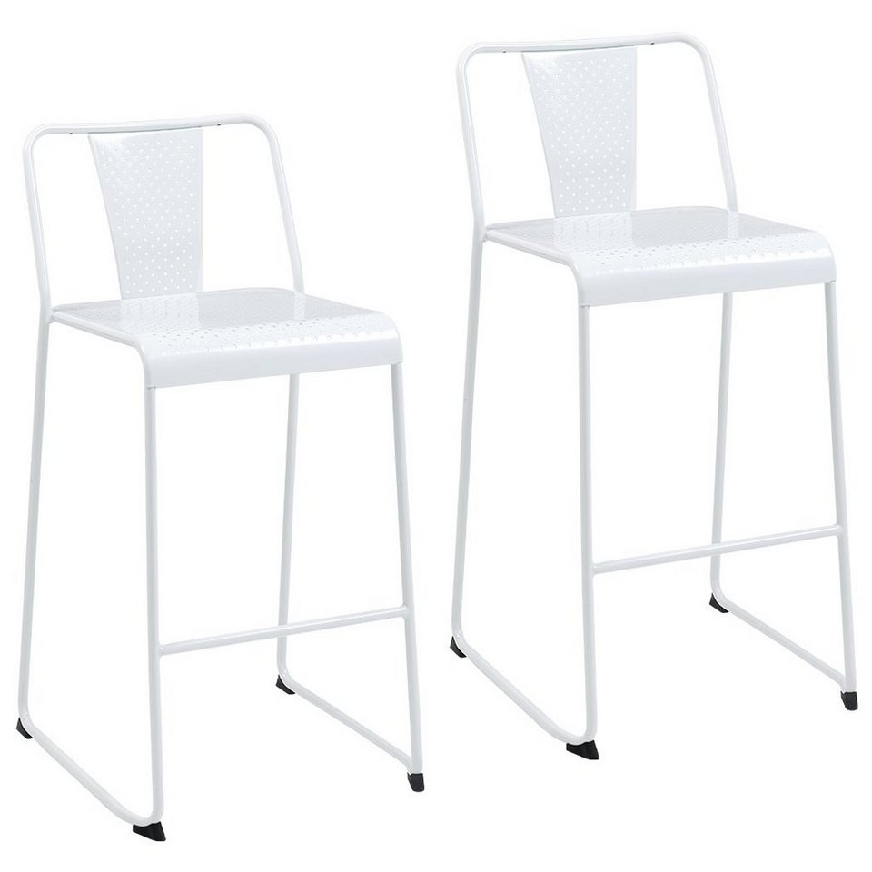 Duhome Barhocker 2x Barhocker Metall Barstuhl Eisen Sitzhöhe 70cm