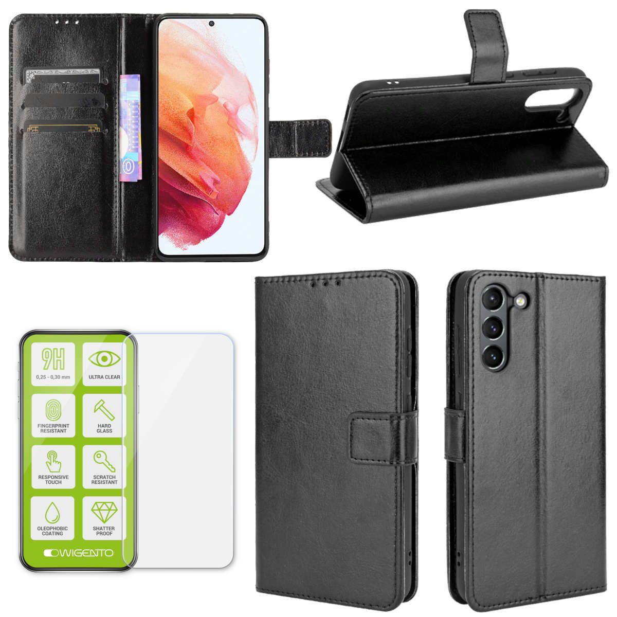 Wigento Handyhülle Für Samsung Galaxy S21 Fe G990b Handy Tasche Wallet
