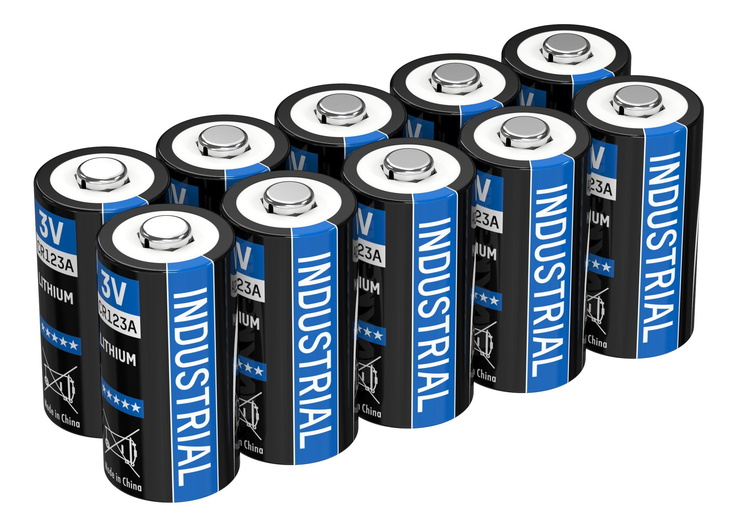 ANSMANN AG CR123A 3V Lithium Batterie - 10er Pack CR123A Batterien mit ...