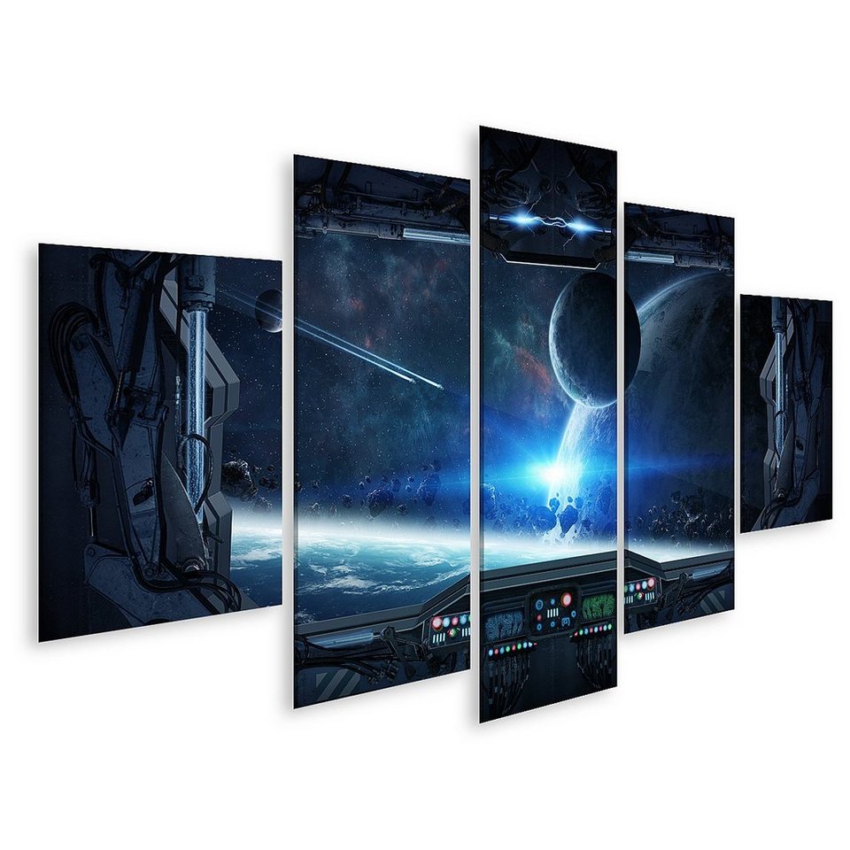 Islandburner Leinwandbild Bild Auf Leinwand Fensterblick Weltraum