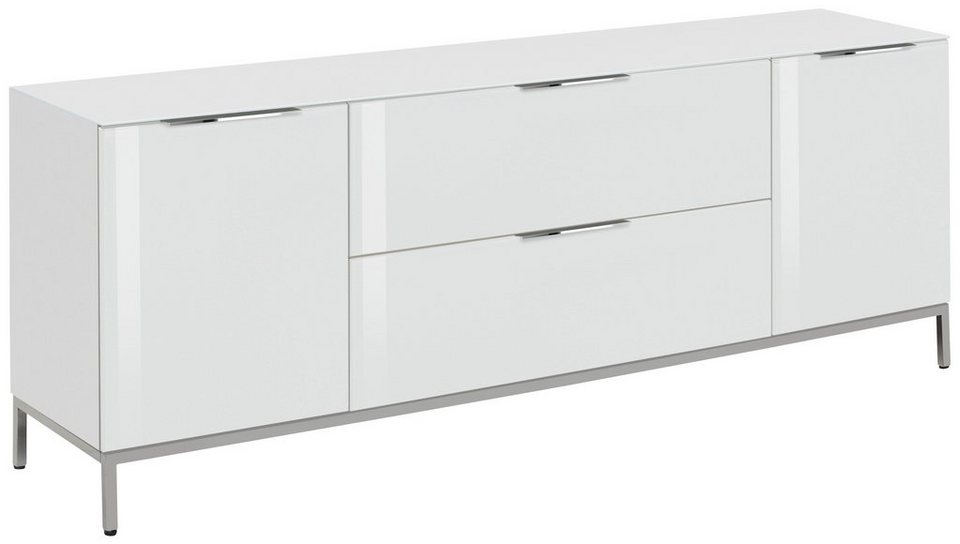 Möbelando Lowboard 73223468 Bxhxt 180x67x40 Cm In Weiß Matt