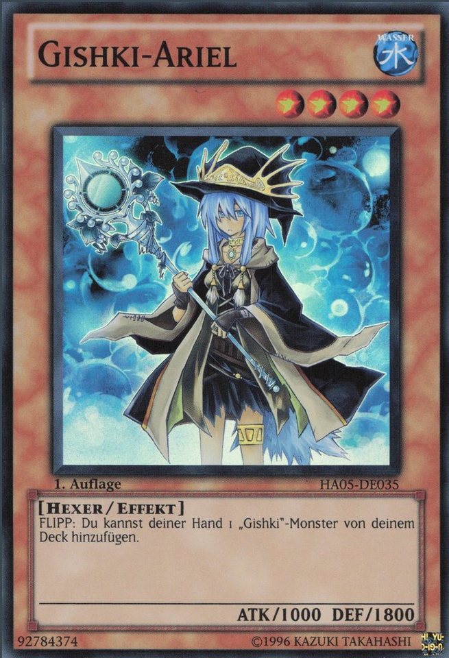 Recollectibles Sammelkarte Yugioh Karte Gishki Ariel Deutsch Yu Gi Oh