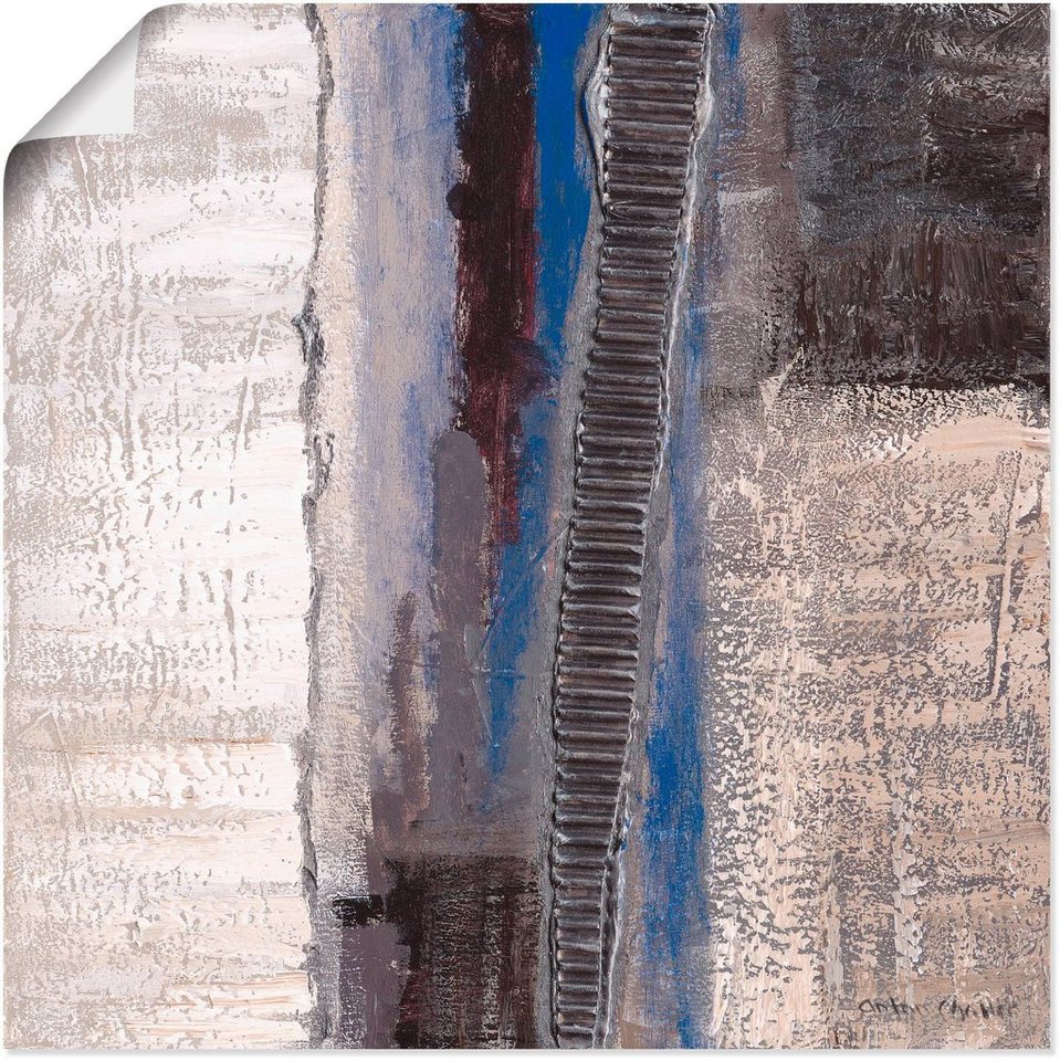 Artland Wandbild Blau Silber Abstrakt I Muster 1 St In Vielen