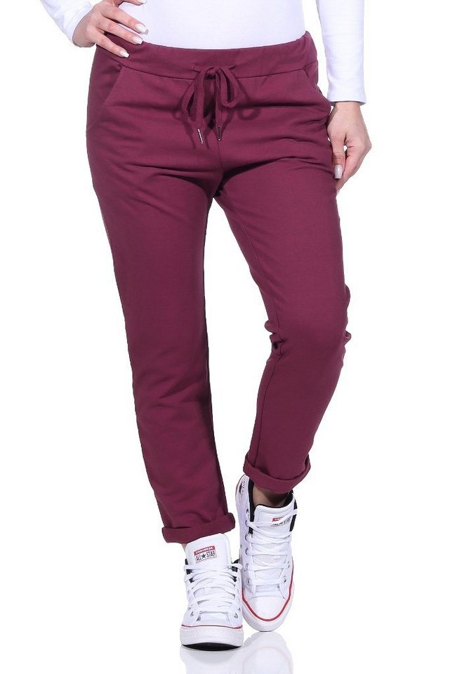 Mississhop Jogginghose Jogginghose Damen Baumwolle Sporthose Laufhose 354