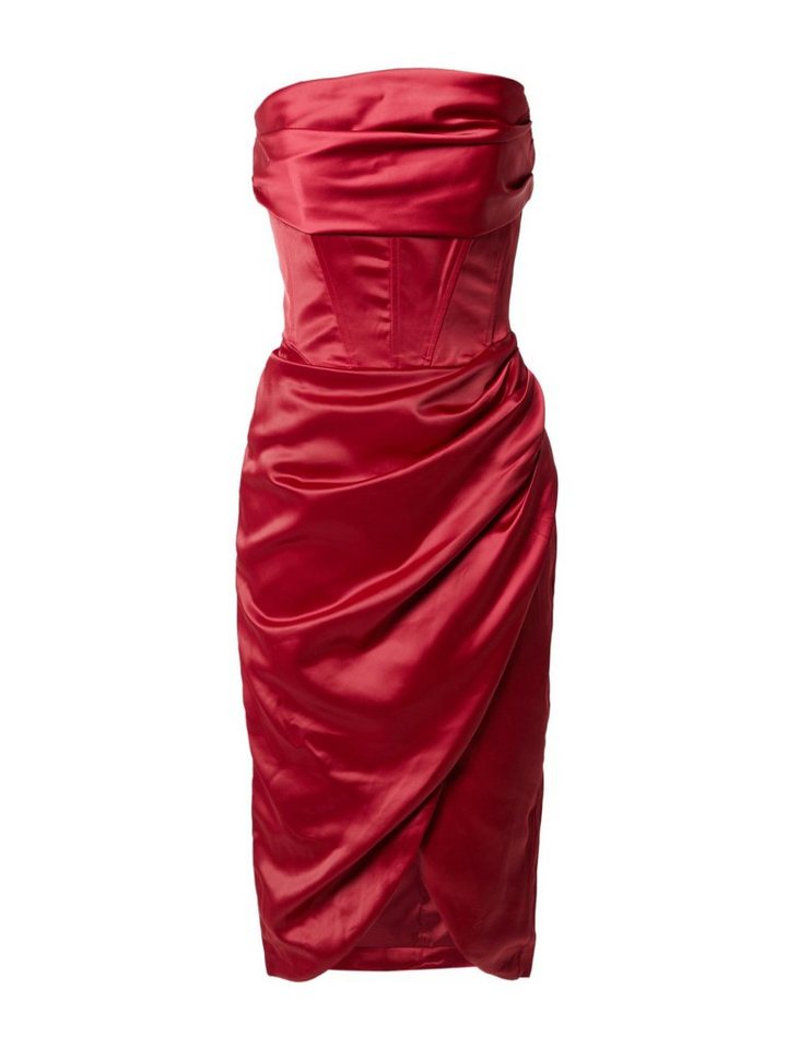 Bardot Cocktailkleid Kira 1 Tlg Drapiertgerafft Wickel Design Falten