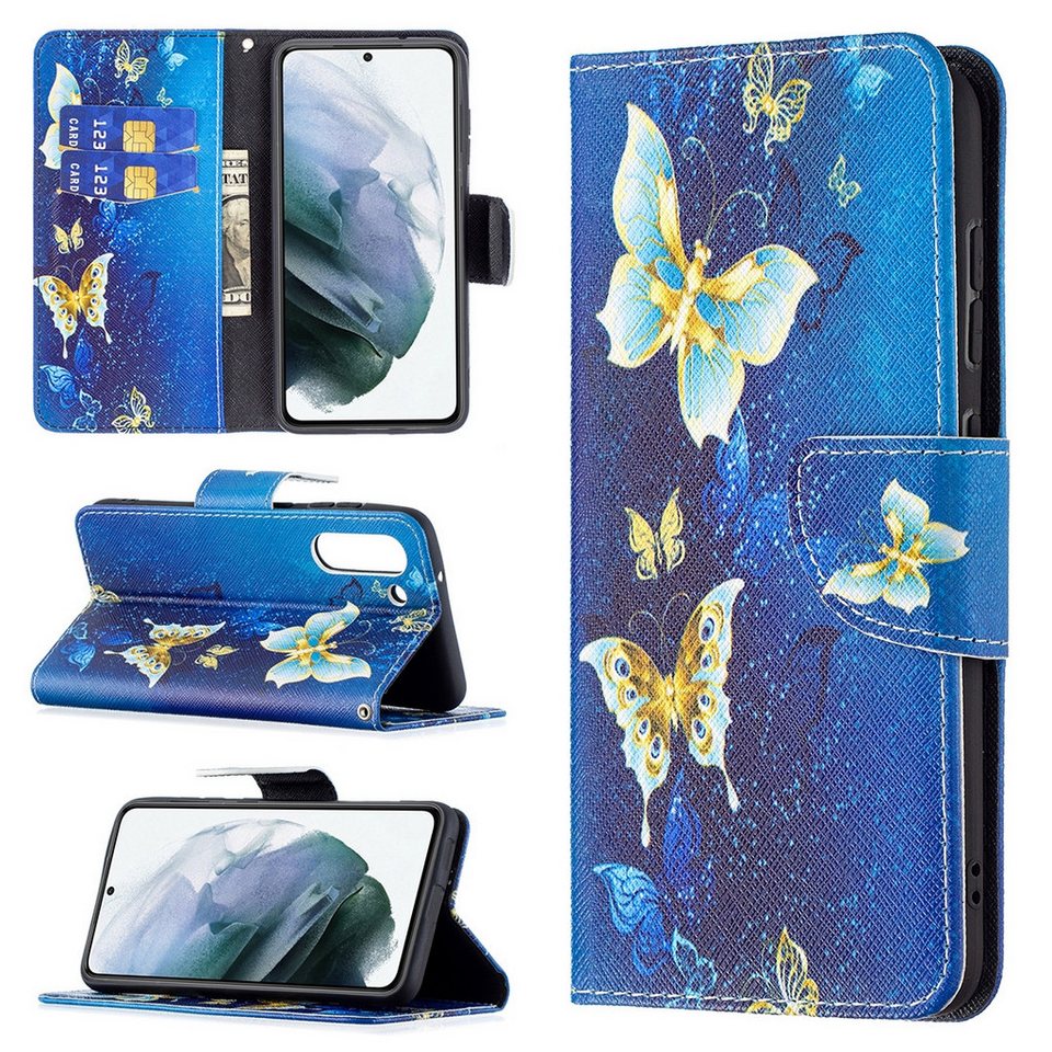Wigento Handyhülle Für Samsung Galaxy S21 Fe G990b Kunstleder Handy