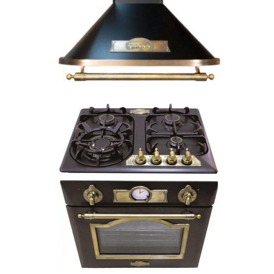 Kaiser Küchengeräte Backofen Set Kaiser Empire Retro Küchenset Schwarz