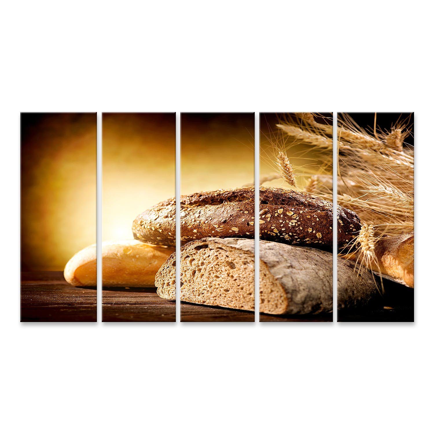 Islandburner Leinwandbild Bild Auf Leinwand Bäckerei Brot Auf Einem