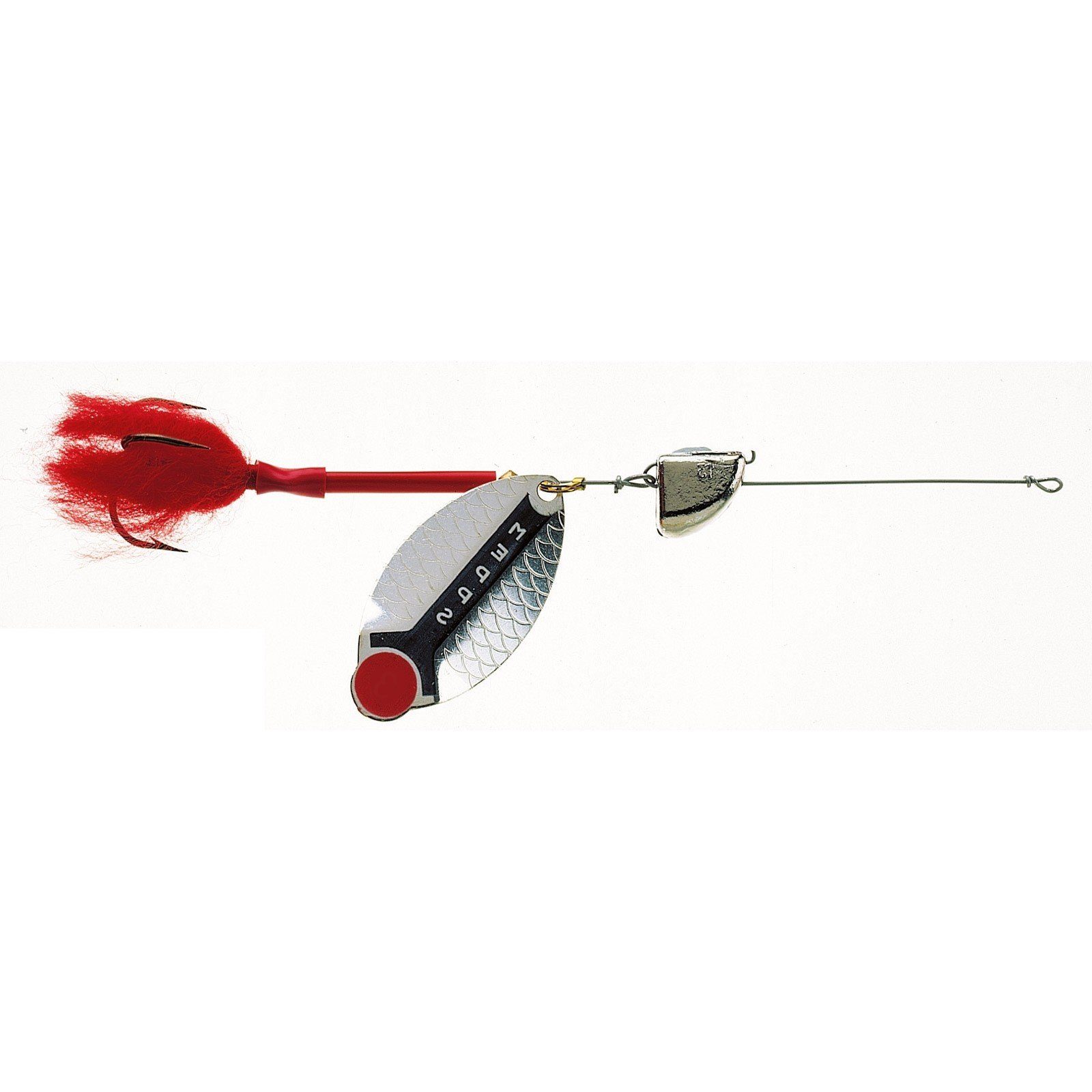 Mepps Kunstköder, Lusox mit Puschel silber Gr.2 Zander- & Hechtspinner