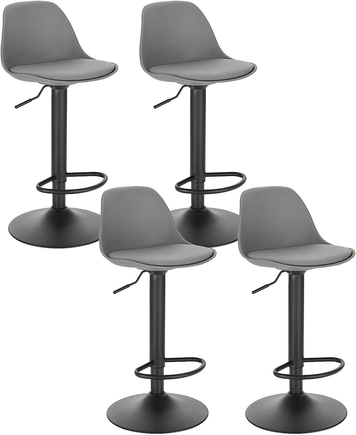 Eugad Barhocker 4 St Gepolsterter Drehhocker Mit Luftheber Design