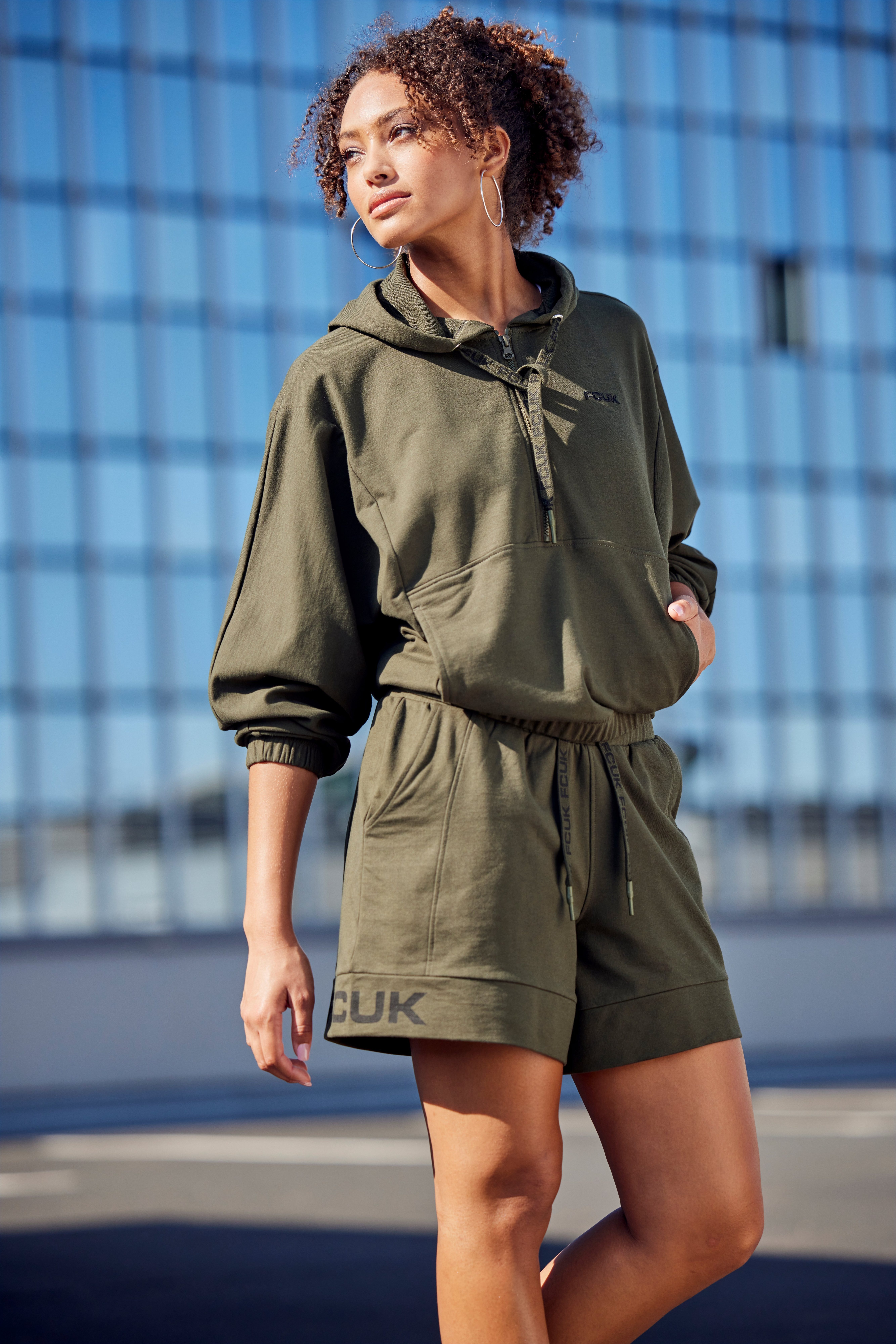 FCUK Hoodie (1-tlg) Loungeanzug