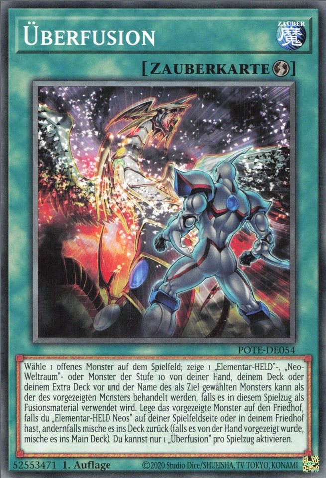 Recollectibles Sammelkarte Yugioh Karte Überfusion Deutsch Yu Gi Oh