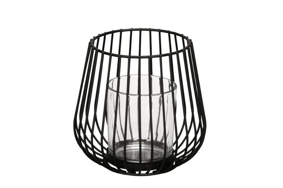 Posiwio Windlicht Posiwio Windlicht Schwarz Metall Mit Glaseinsatz 13
