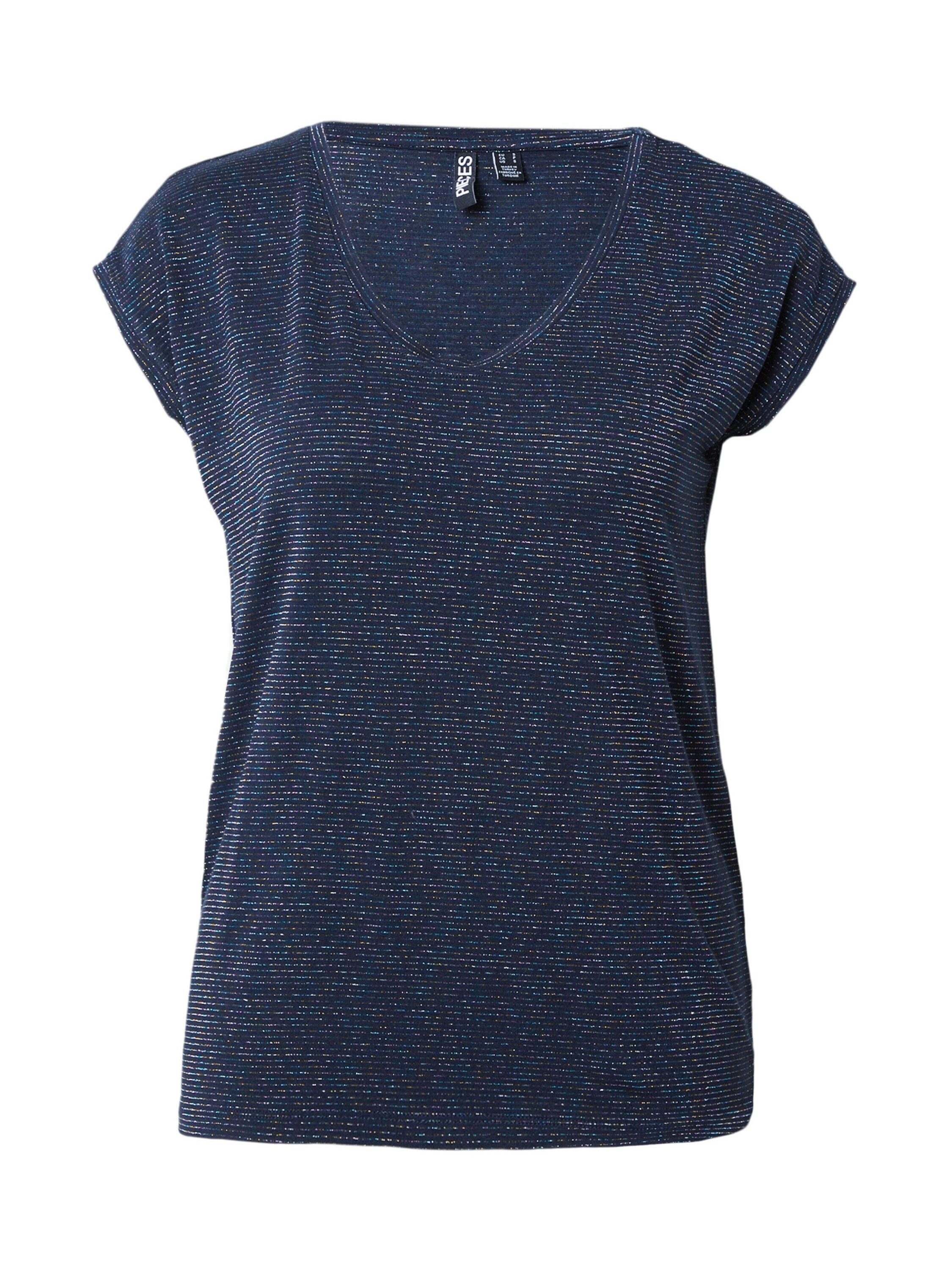 pieces T-Shirt Billo (1-tlg) Plain/ohne Details, Eingefasster Ausschnitt