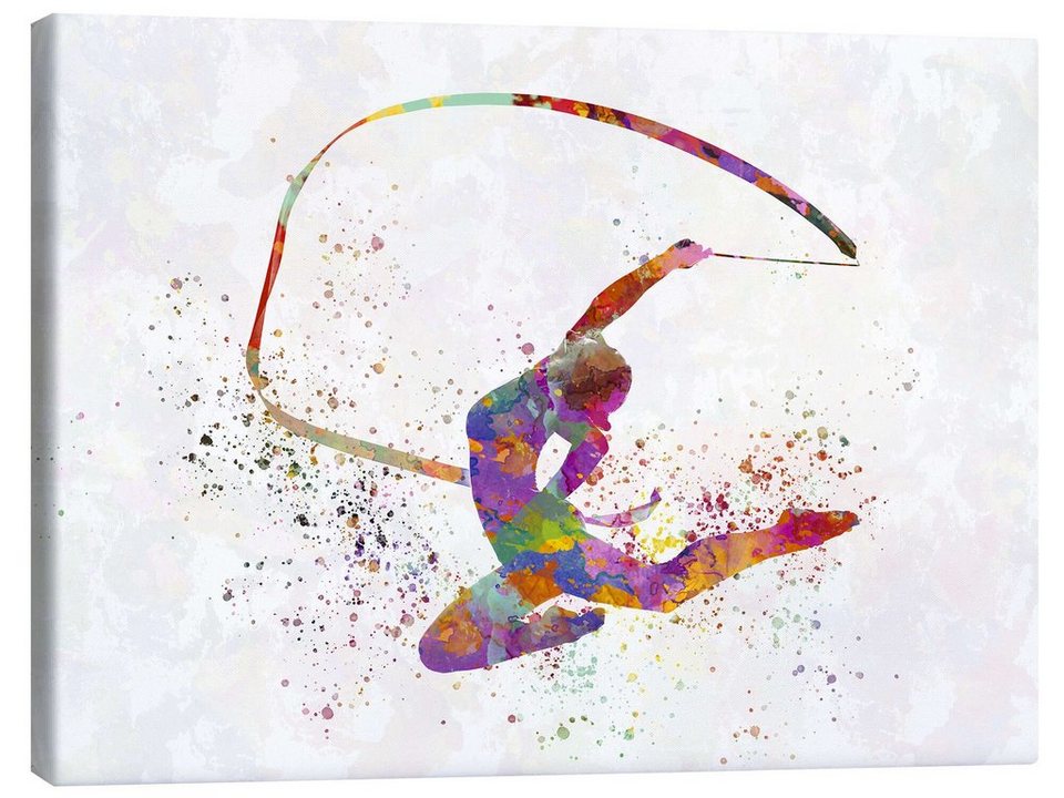 Posterlounge Leinwandbild Nobelart Rhythmische Gymnastik I Malerei