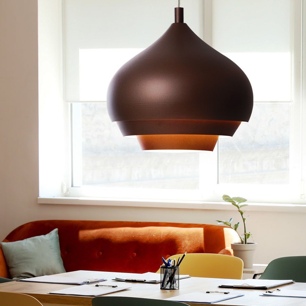 Etc Shop Led Pendelleuchte Hänge Decken Leuchte Creme Wohn Zimmer