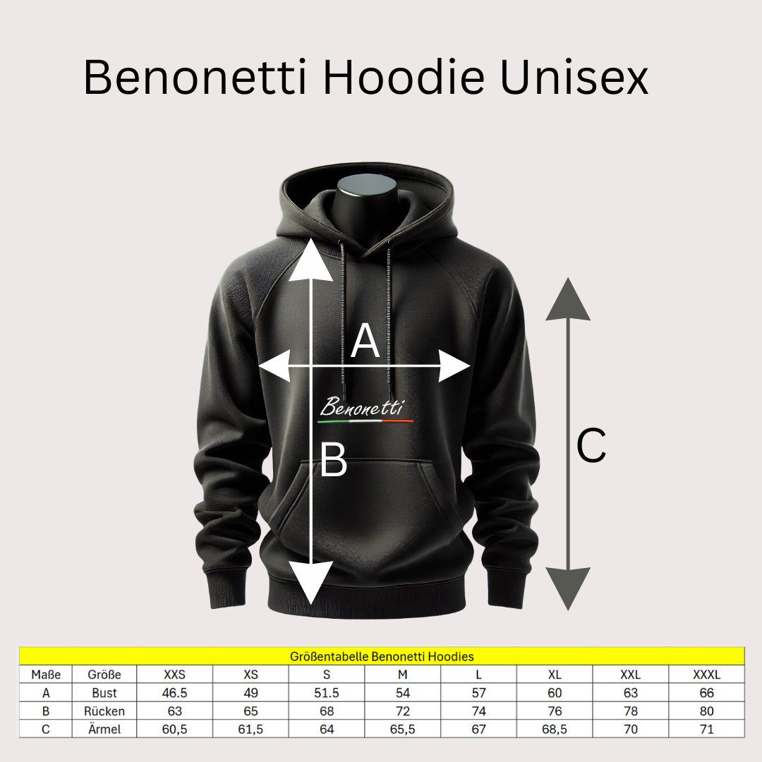Benonetti Hoodie Benonetti Unisex Hoodie Schwarz – Premium Streetwear ...