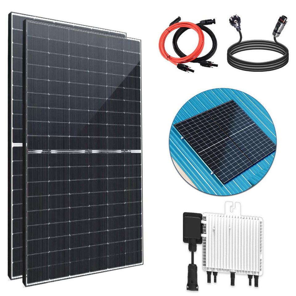 Solar Hook Etm Balkonkraftwerk 1000w 800w Bifazial Komplettset