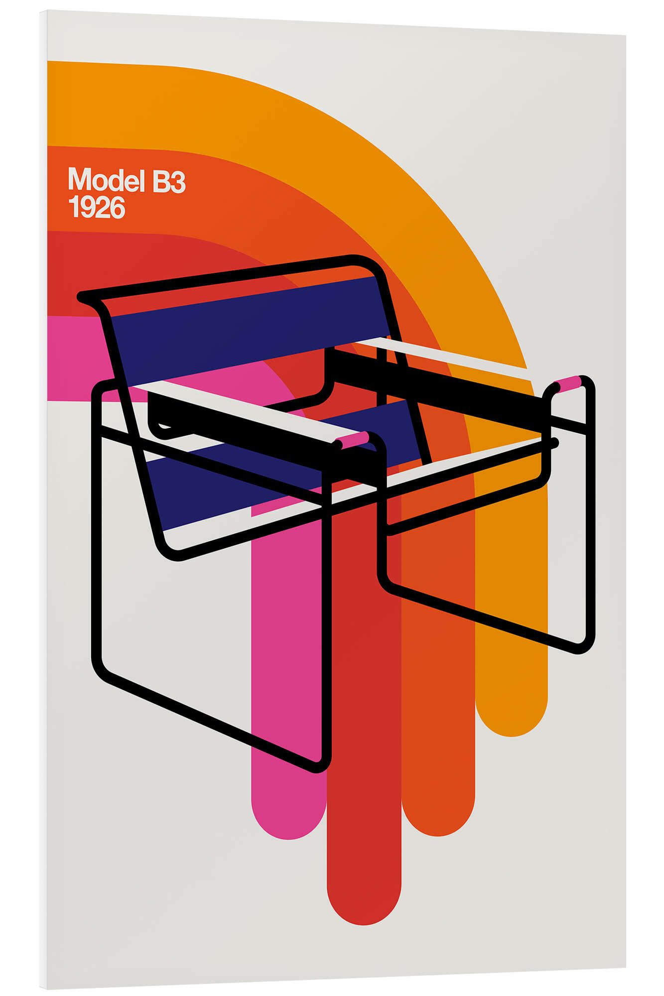 Posterlounge Forex Bild Bo Lundberg Model B3 1926 Lounge Grafikdesign